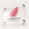Perspex signage,